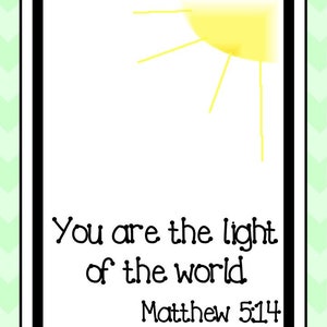 10 Printable Bible Verse Posters. Full Page Classroom Wall Charts. 8.5 ...