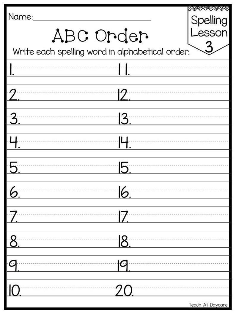 3rd Grade Spelling Curriculum Unit. 38 Weekly Lessons. Prints 570 Pages ...