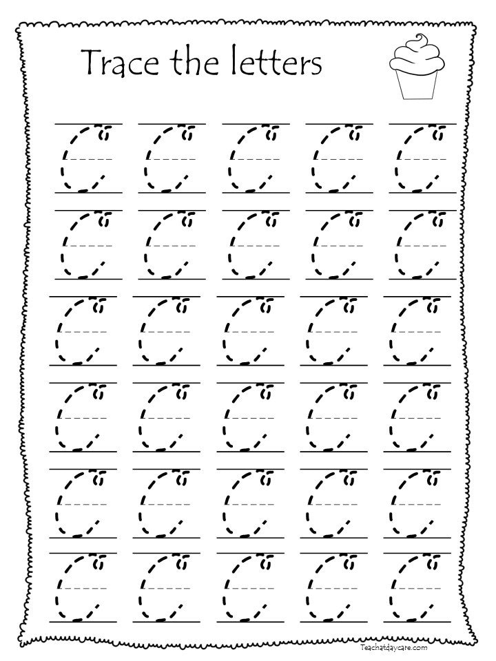 26 Printable Uppercase Cursive Trace the Alphabet Worksheets. 1st-4th ...