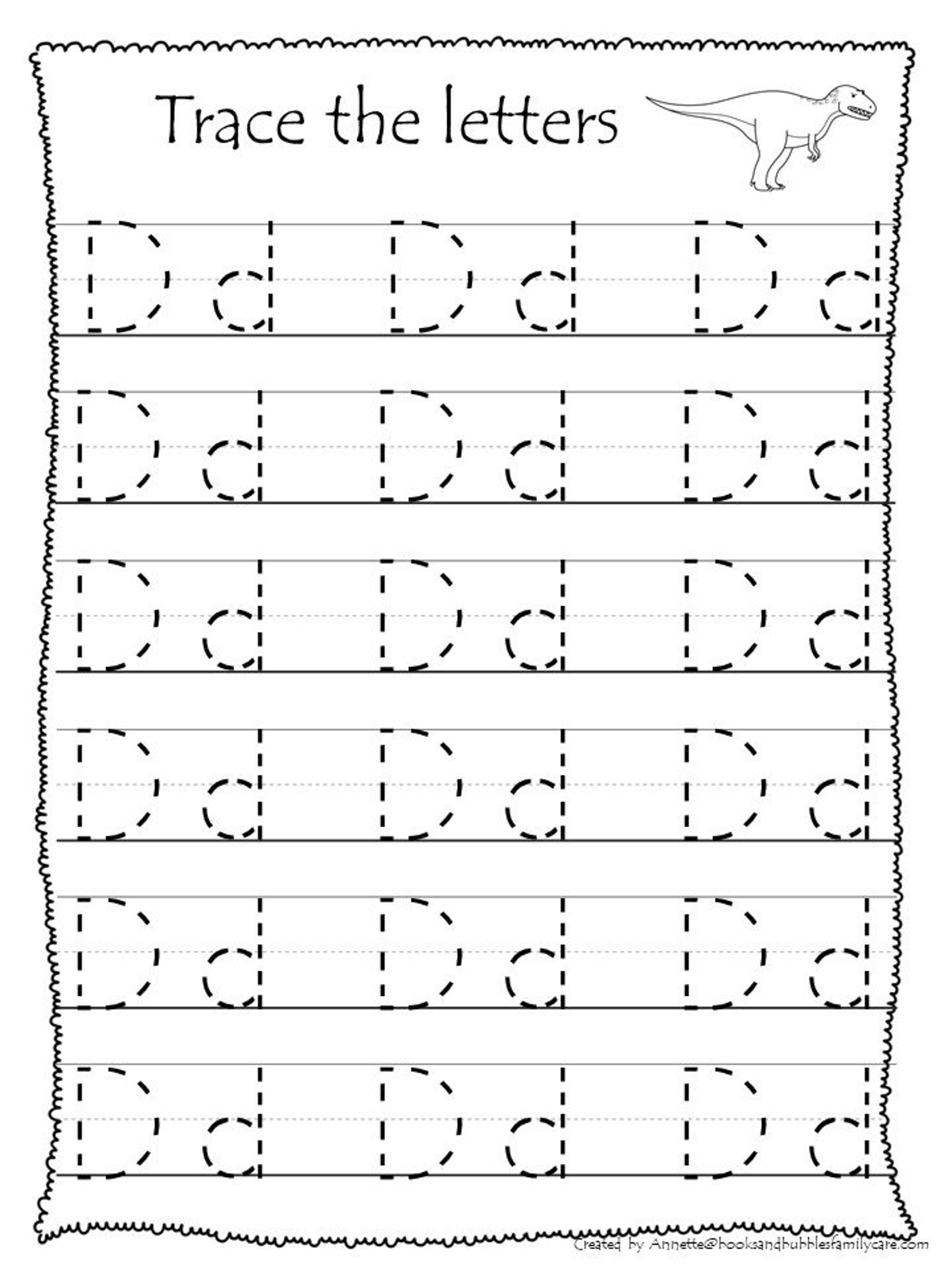 26 Printable Trace the Alphabet Worksheets. Preschool-kdg Phonics ...