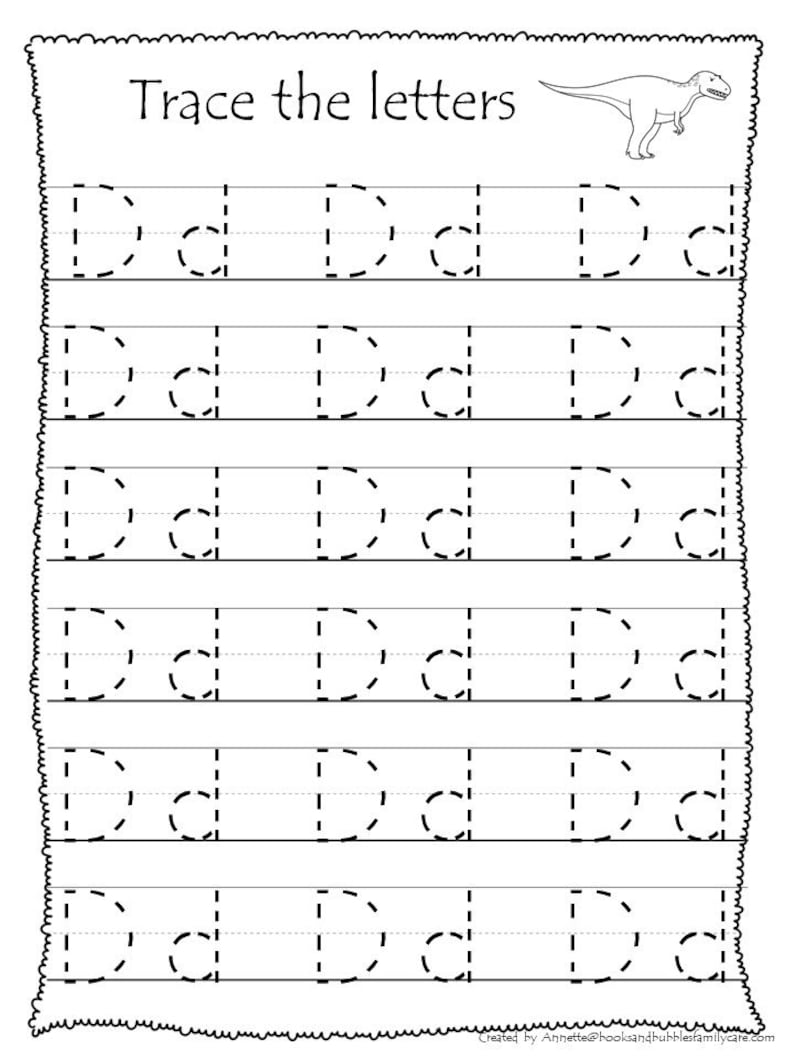 26 Printable Trace the Alphabet Worksheets. Preschool-KDG | Etsy