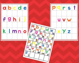 Uppercase Alphabet Phonics Printable Work Mats With 26 | Etsy