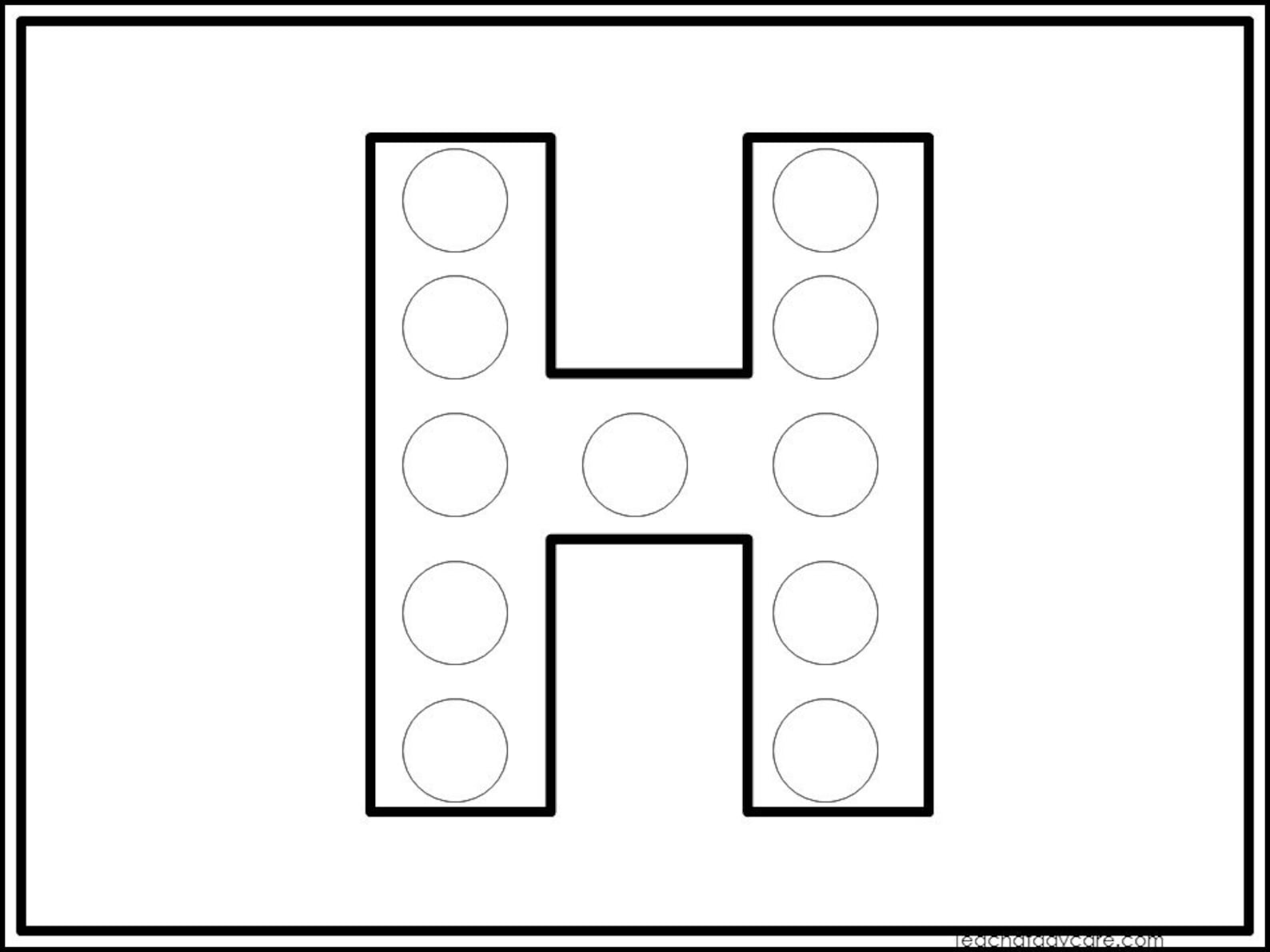 26 Printable Alphabet Uppercase Do-a-dots Worksheets. - Etsy