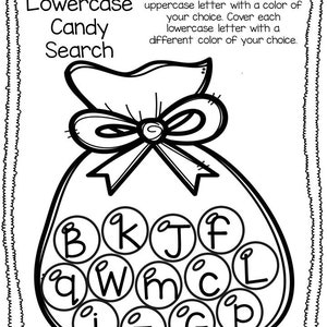 20 Printable Upper and Lowercase Letter Search Work Mats/worksheets ...