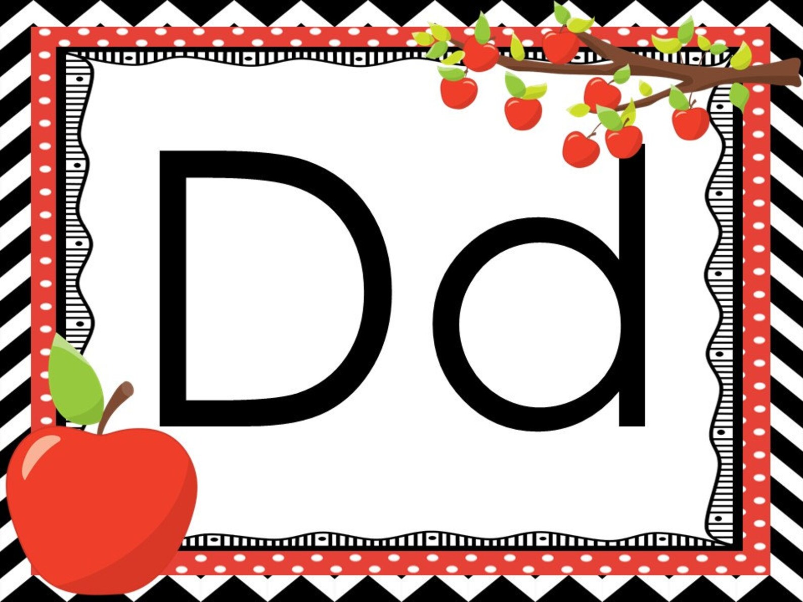 26 Printable Apple Themed Alphabet Posters. 8x10 - Etsy