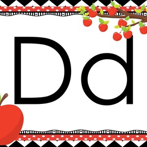 26 Printable Apple Themed Alphabet Posters. 8x10 - Etsy
