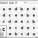 26 Printable Alphabet Lowercase Dab It Worksheets. Preschool-kdg ...