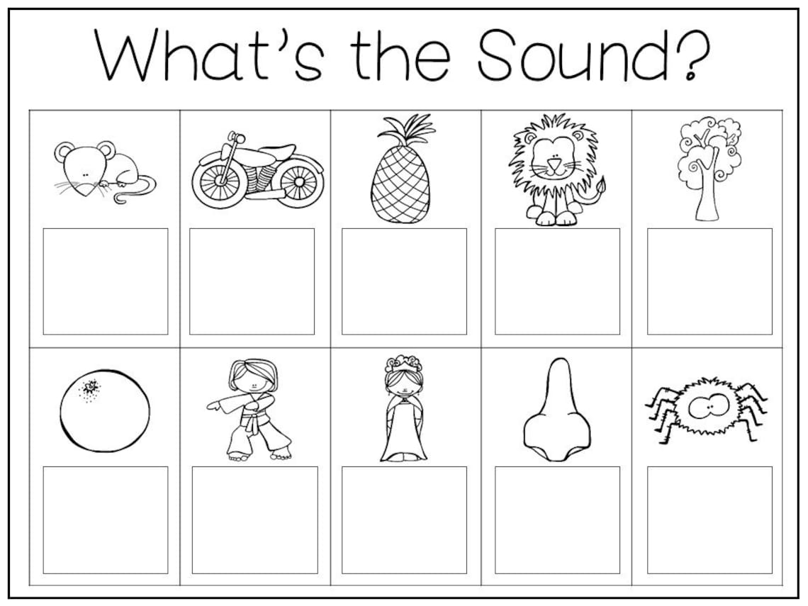 35 Printable Letters and Sounds Work Mats/ Worksheets. Preschool-kdg ...