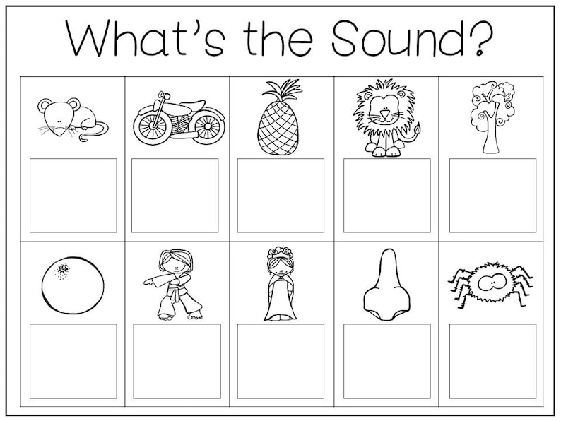 35 Printable Letters and Sounds Work Mats/ Worksheets. Preschool-kdg ...