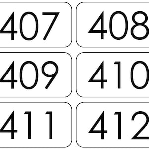 100 Printable Numbers 401-500 Flashcards. Preschool Thru Third Grade ...