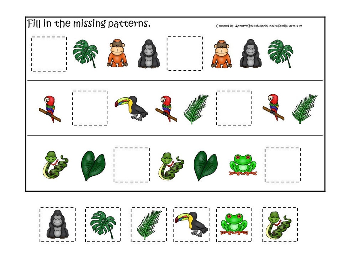 30 Rainforest Animals Games Download. Games and Activities in - Etsy