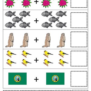 30 Washington State Symbols Themed Learning Games Download. ZIP File ...