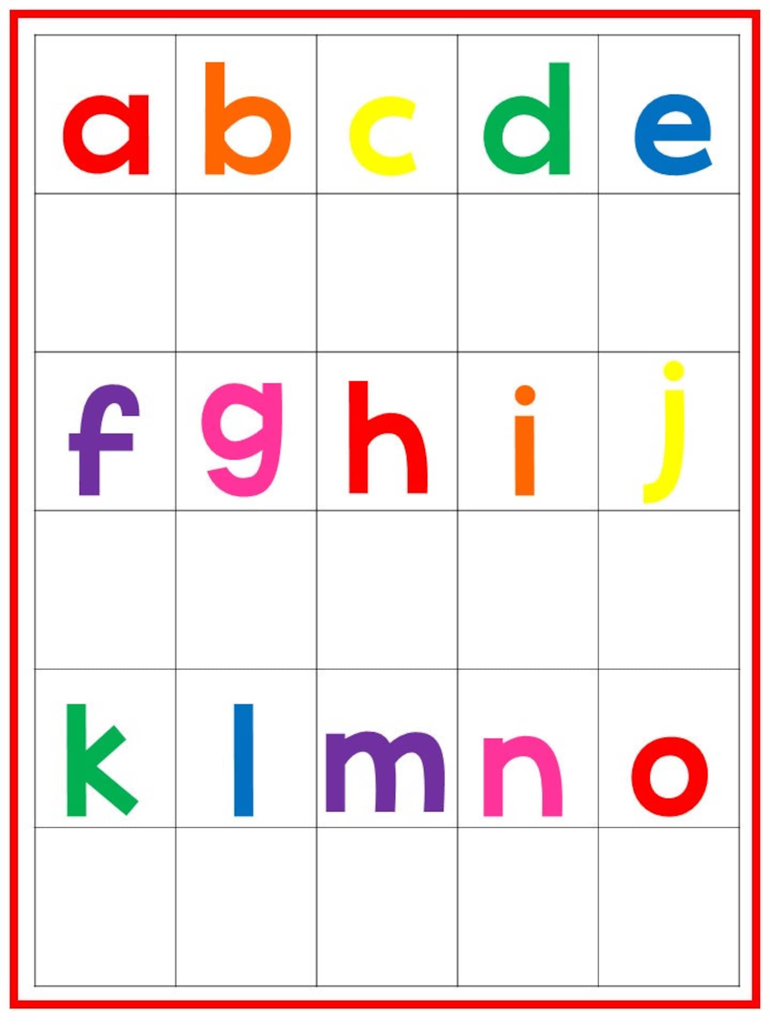 Printable Lowercase Alphabet Phonics Work Mats With 26 - Etsy