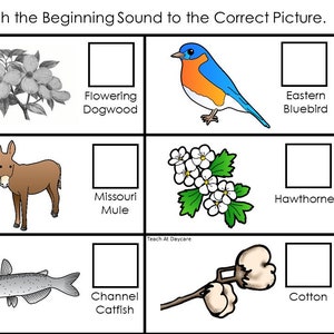 30 Missouri State Symbols Themed Learning Games Download. ZIP File ...