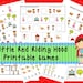 30 Little Red Riding Hood Games Download. Games and Activities in PDF ...