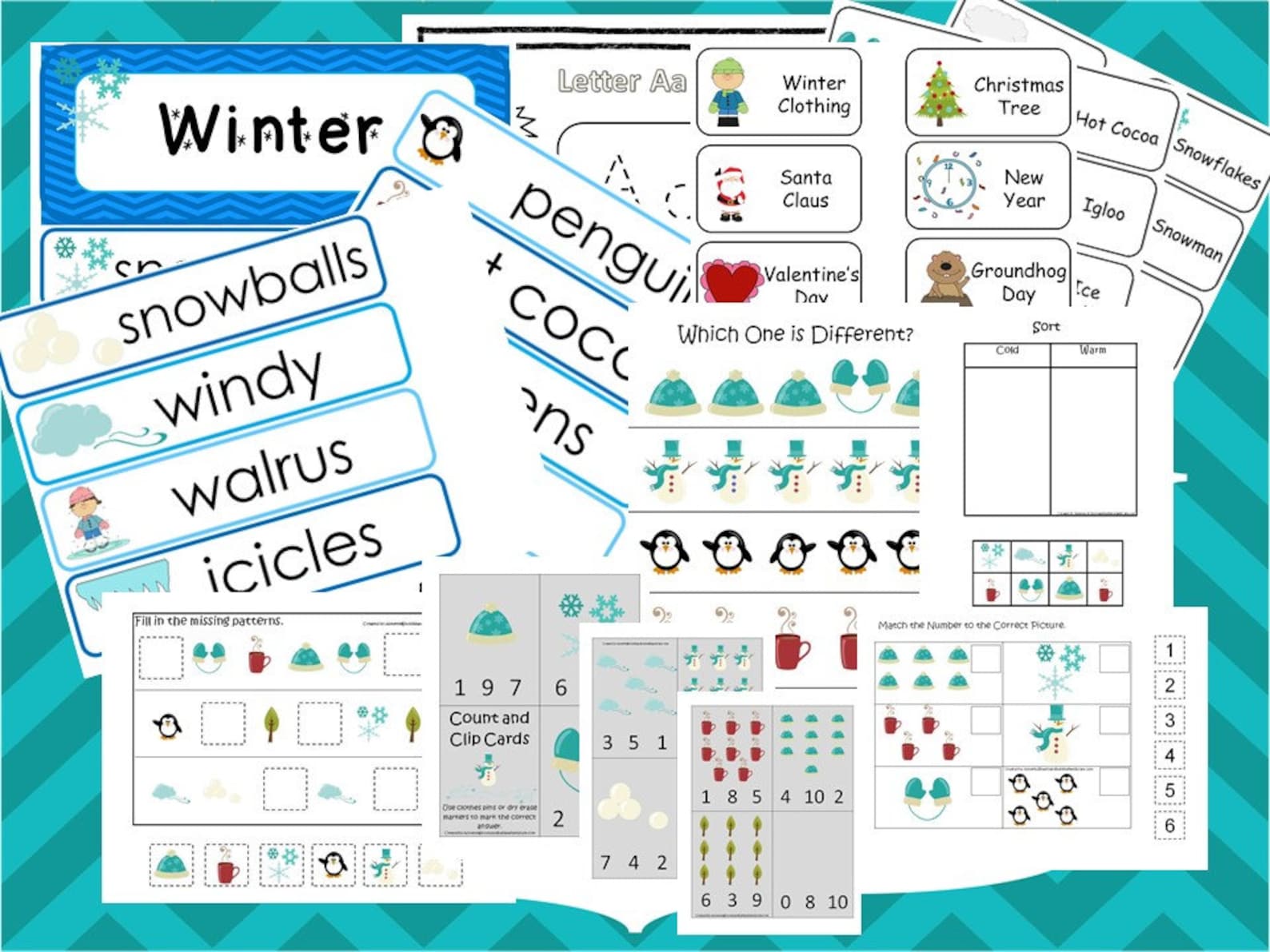 Winter Curriculum Package Download. Preschool-kindergarten. - Etsy