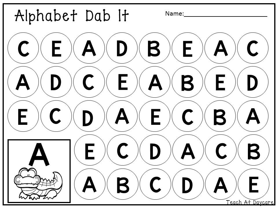 573 Alphabet Worksheets Download. Preschool-Kindergarten. | Etsy