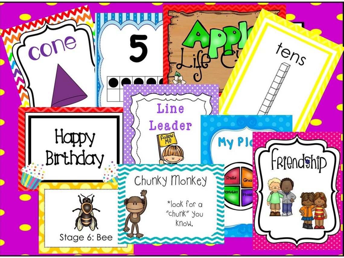 Anchor Charts and Posters Download. Preschool-kindergarten. | Etsy