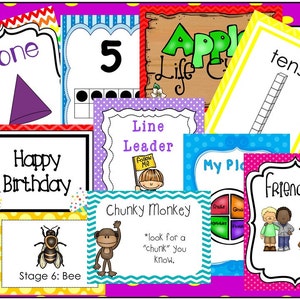 Anchor Charts and Posters Download. Preschool-kindergarten. Class ...
