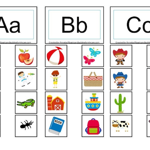 Alphabet Phonics Beginning Sounds Sort. Preschool and - Etsy UK