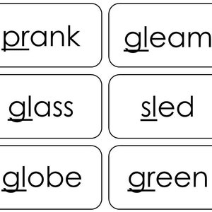 100 Printable Blends Flashcards. Preschool-2nd Grade ELA. Blend Word ...