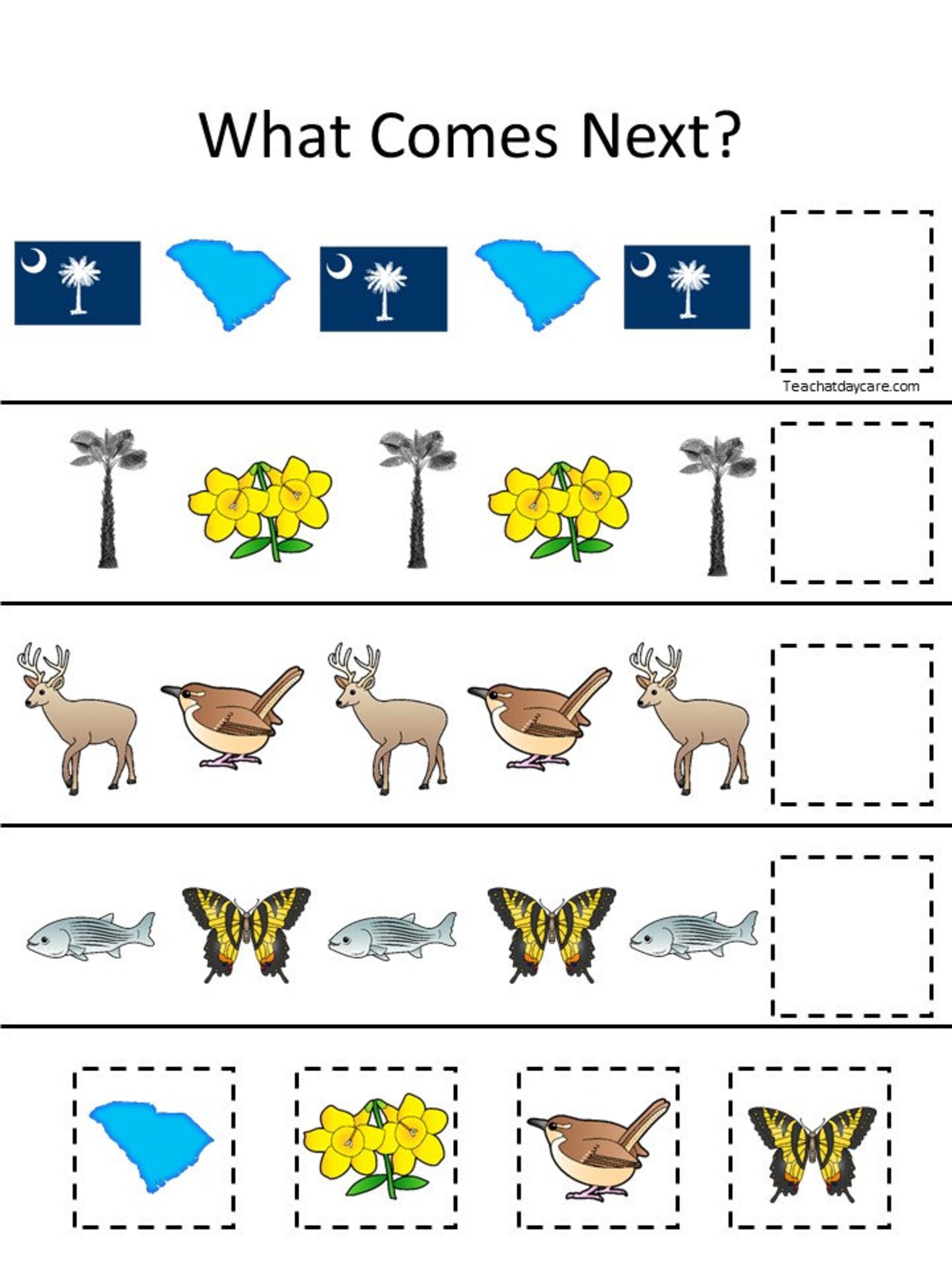 30 South Carolina State Symbols Themed Learning Games | Etsy