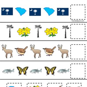 30 South Carolina State Symbols Themed Learning Games Download. ZIP ...