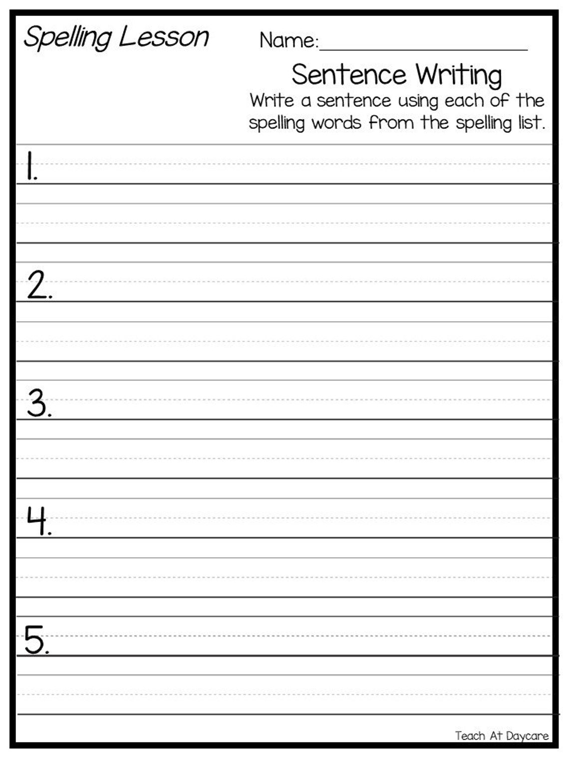 Fry First Hundred Words 51-60 Single Week Spelling Unit. | Etsy