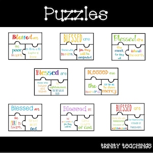 The Beatitudes Learning Packet. Activities and Worksheets. Color and ...