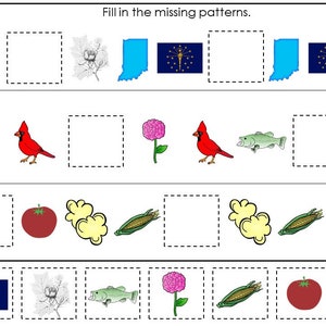 30 Indiana State Symbols Themed Learning Games Download. ZIP File ...