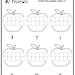 12 Printable Apple Ten Frame Worksheets. Preschool-kindergarten Numbers ...