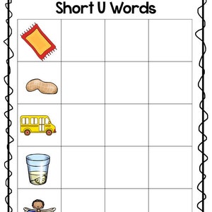 10 Printable I Can Build CVC Words Work Mats/worksheets. - Etsy