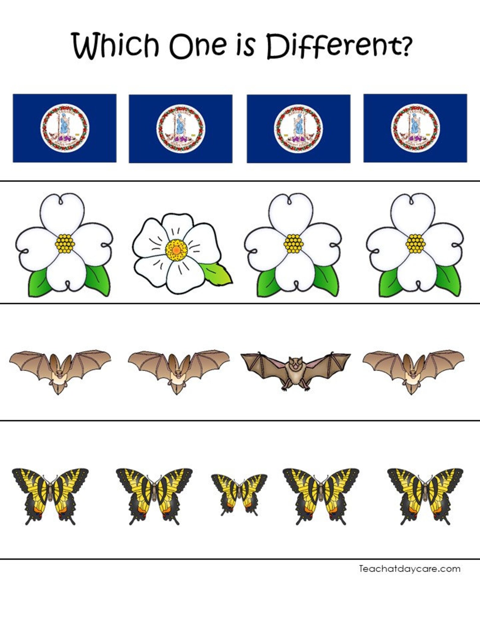 30 Virginia State Symbols Themed Learning Games Download. ZIP | Etsy