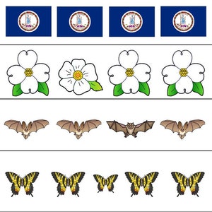 30 Virginia State Symbols Themed Learning Games Download. ZIP File ...