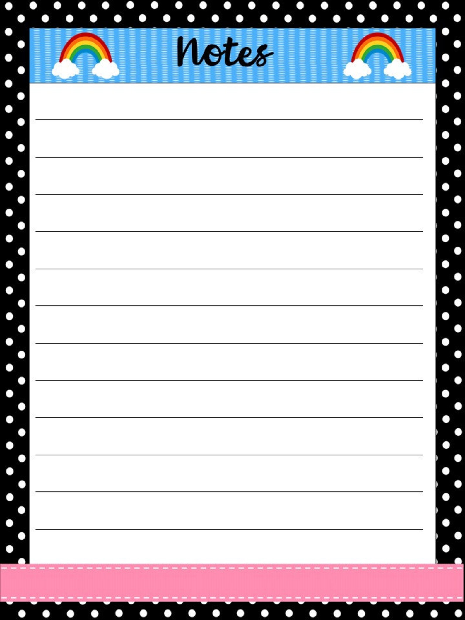 Printable Ribbon and Rainbows Planner. Homeschool Lesson | Etsy