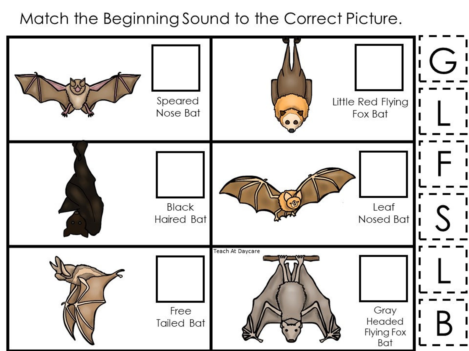 30 Bats Printable Preschool Educational Games Download. Games | Etsy