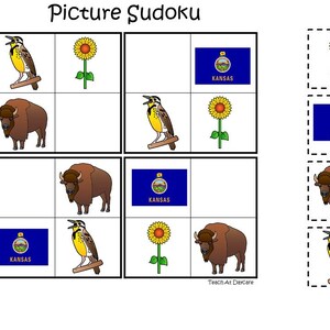 30 Kansas State Symbols Themed Learning Games Download. ZIP File ...