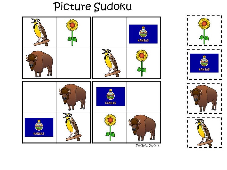 30 Kansas State Symbols Themed Learning Games Download. ZIP - Etsy