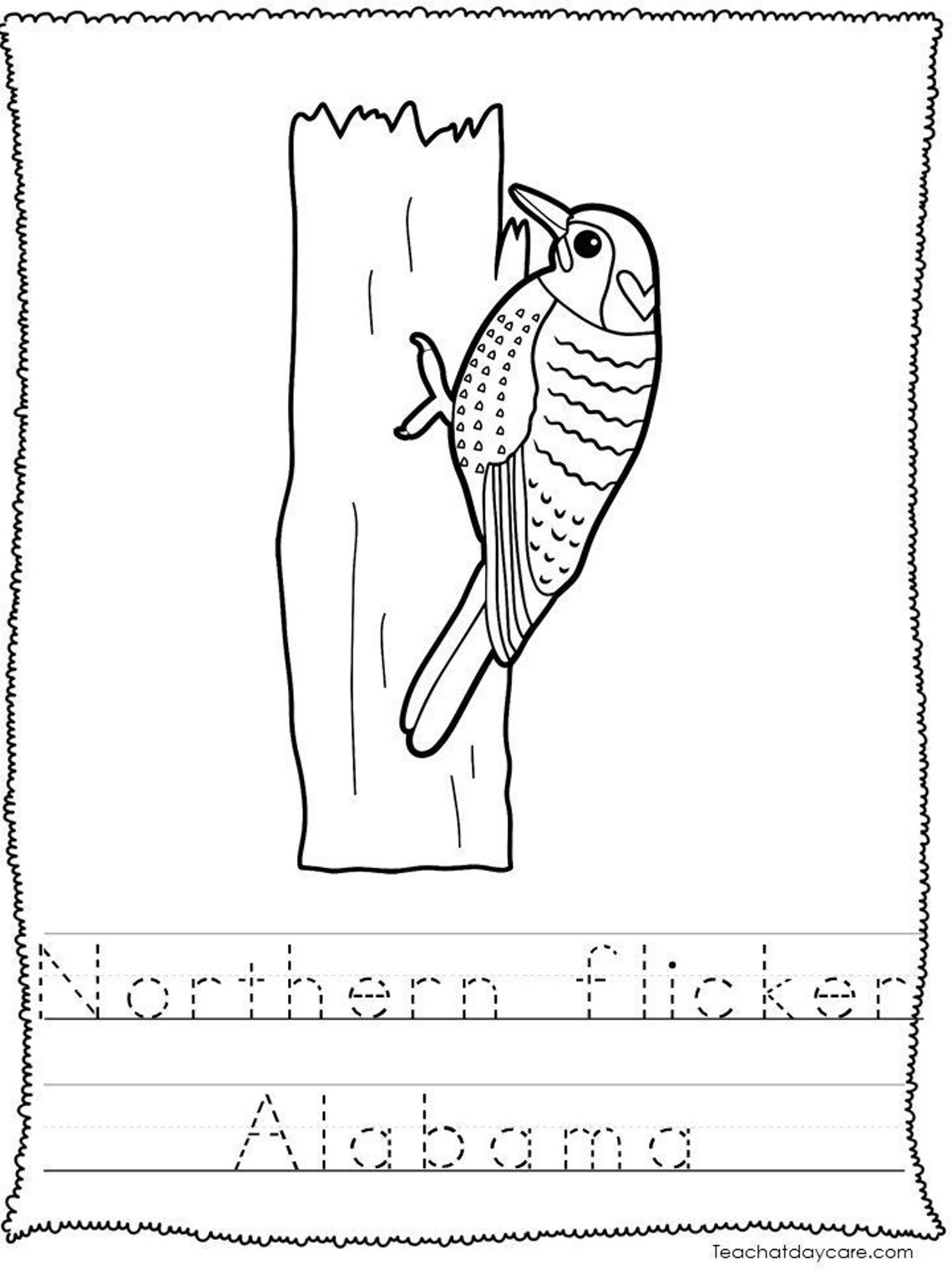 50 Printable State Birds Color Worksheets. Preschool and | Etsy