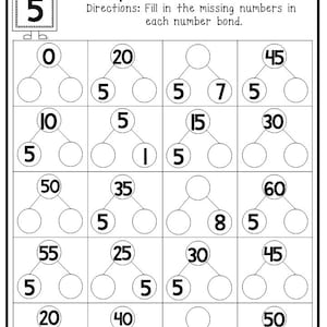 12 Printable Multiplication Number Bonds Worksheets. Numbers 1-12. 1st ...