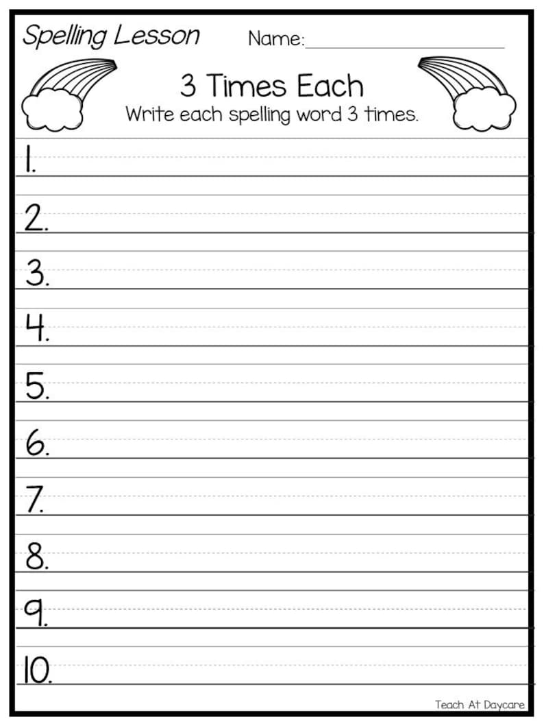 First Grade Spring Themed Words Spelling Activity. Supplemental ...