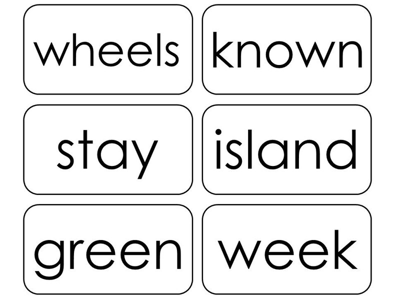 100 Printable Fry's Fifth Hundred Sight Word Flashcards. - Etsy