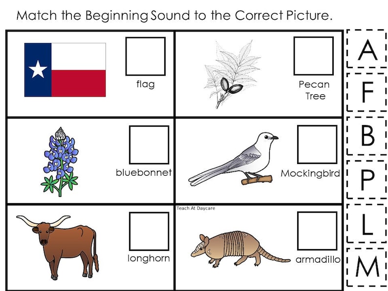 30 Texas State Symbols Themed Learning Games Download. ZIP | Etsy