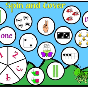 10 Printable Bugs Themed Kindergarten Math Center Games and Activities ...