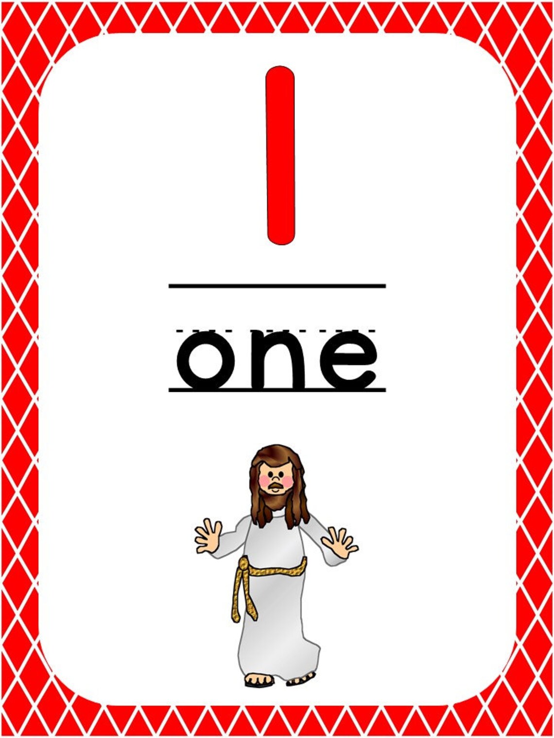 20 Printable Bible Number Posters. Preschool-kindergarten Numbers and ...