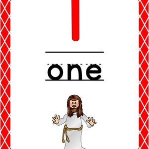 20 Printable Bible Number Posters. Preschool-kindergarten Numbers and ...