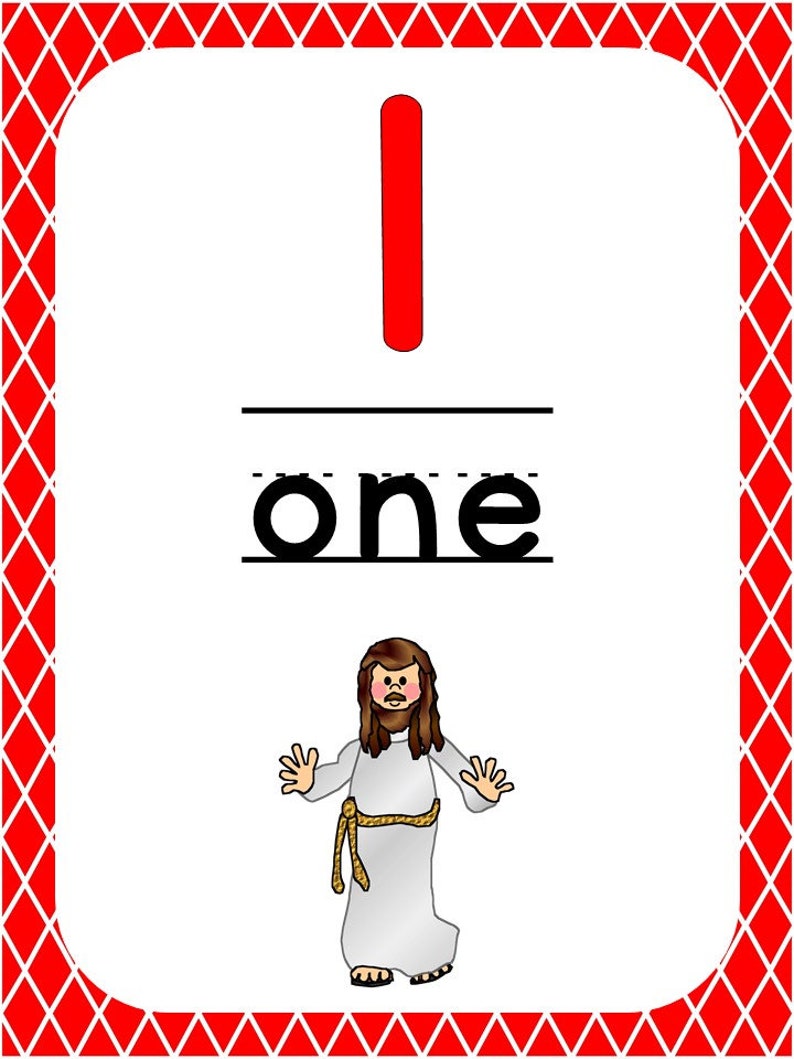 20 Printable Bible Number Posters. Preschool-kindergarten - Etsy Hong Kong
