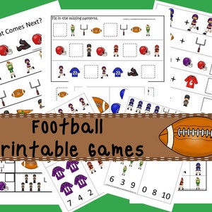 30 Football Games Download. Games and Activities in PDF Files. - Etsy