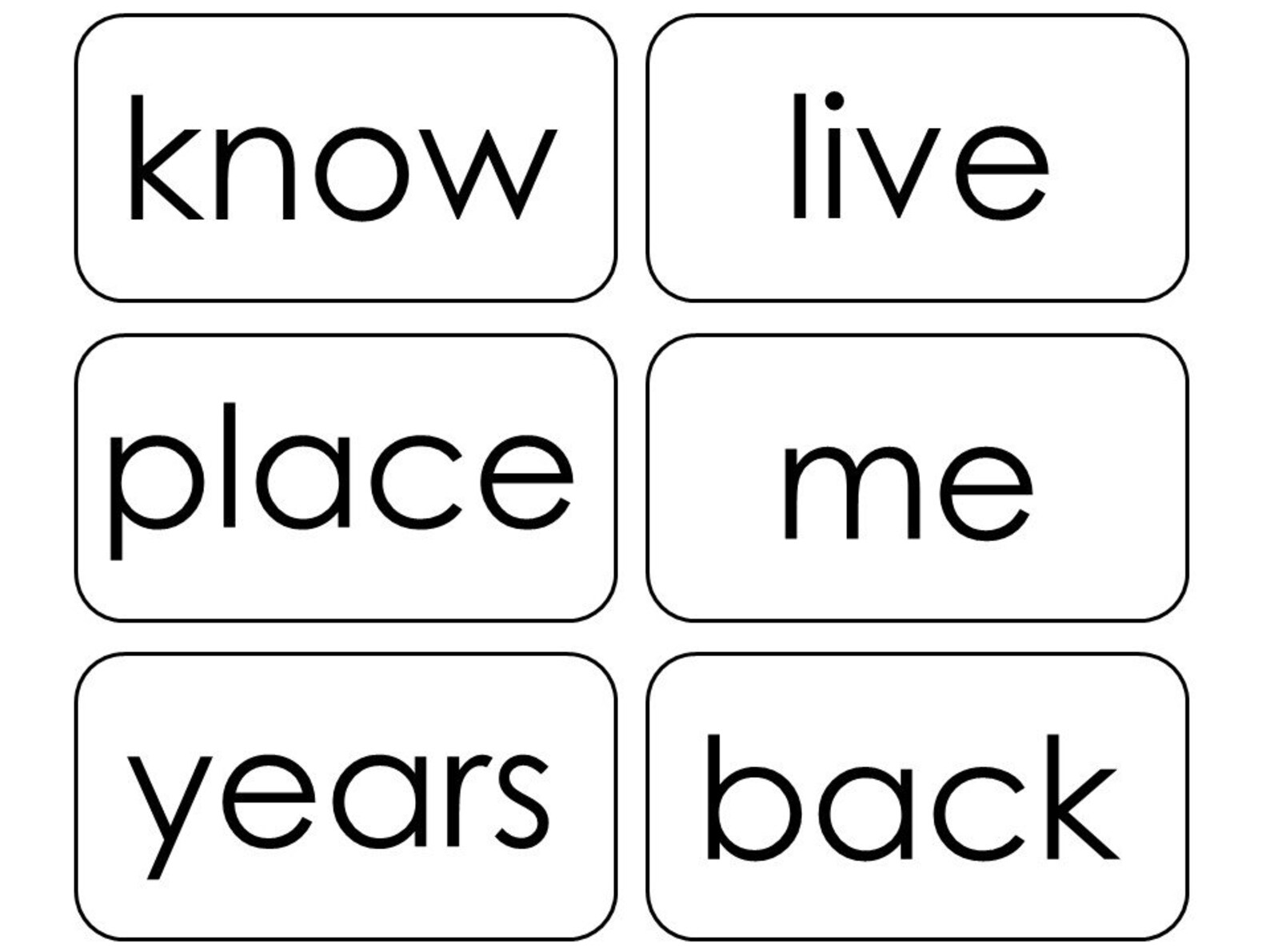 100 Printable Fry's Second Hundred Sight Word Flashcards. - Etsy