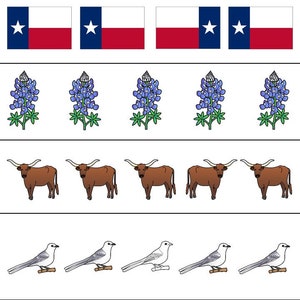 30 Texas State Symbols Themed Learning Games Download. ZIP File ...